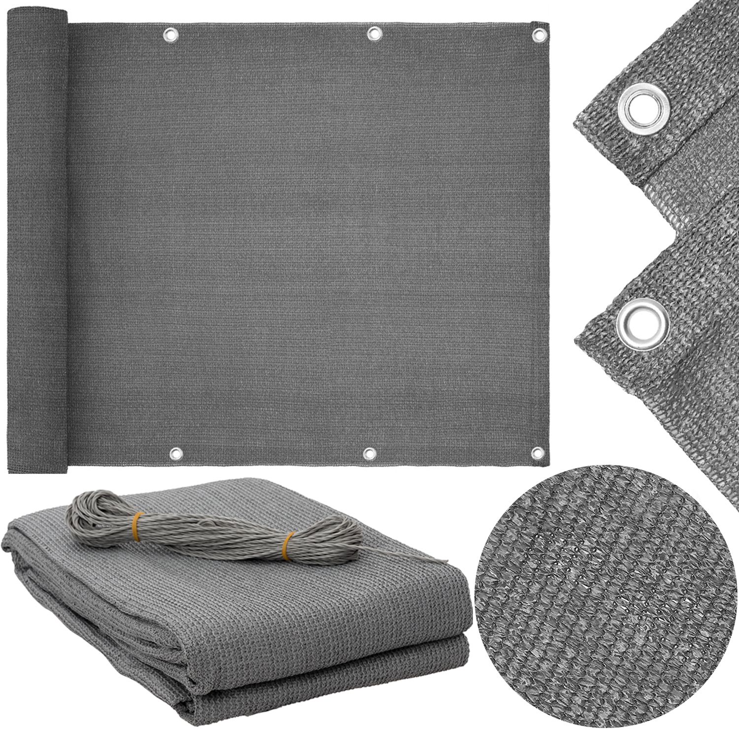 PROTECTOR DE BALCONES 0,8X5M GREY | Leroy Merlin