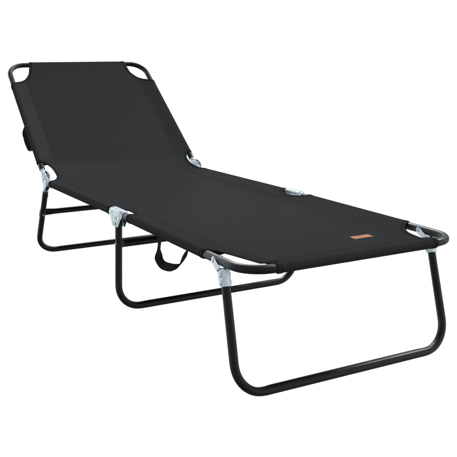 Transat | Chaise longue pliant Portable Noir en tissu Oxford 600D ...
