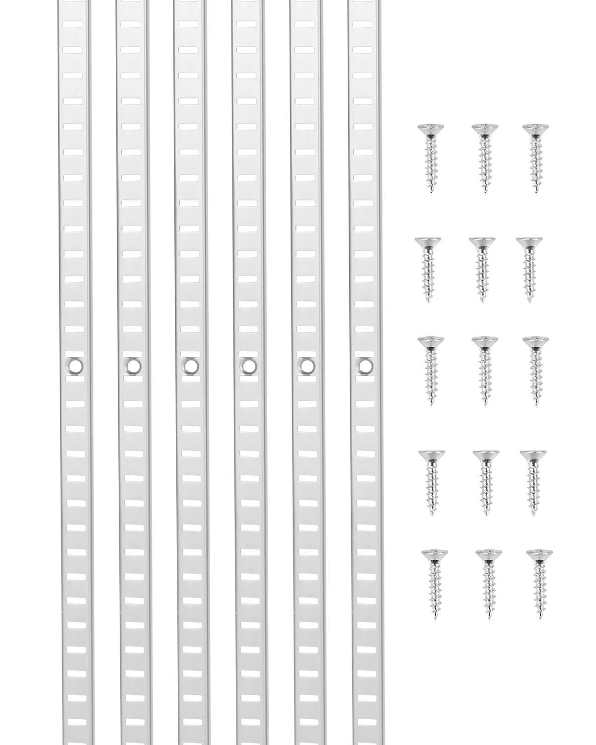 Pilastre d'étagère,VEVOR 72,7",lot 20,supports réglables acier inox ...