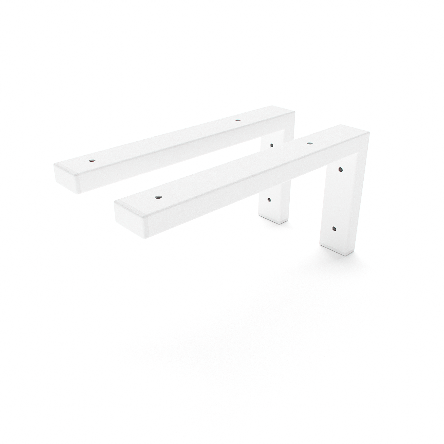 Support pour lavabo MAIN - 30 cm de profondeur, blanc, lot de 2 | Leroy ...