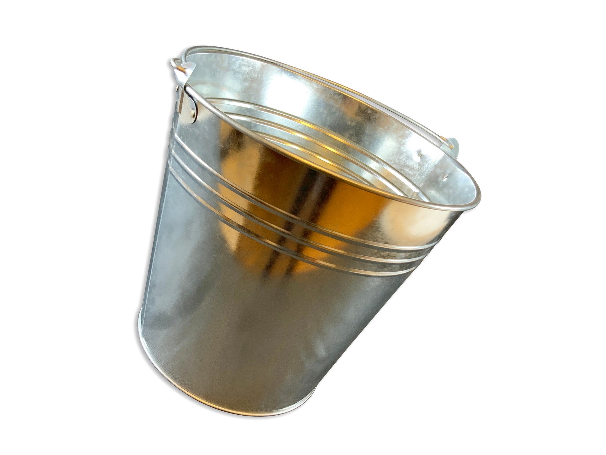 Seau en acier galvanisé à chaud | Ø 31 cm | 15 litres | Anti-corrosion ...
