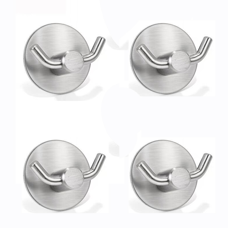 4 Pièces Crochet Adhesif Crochets de Mur Crochet Mural en 306 Inox ...