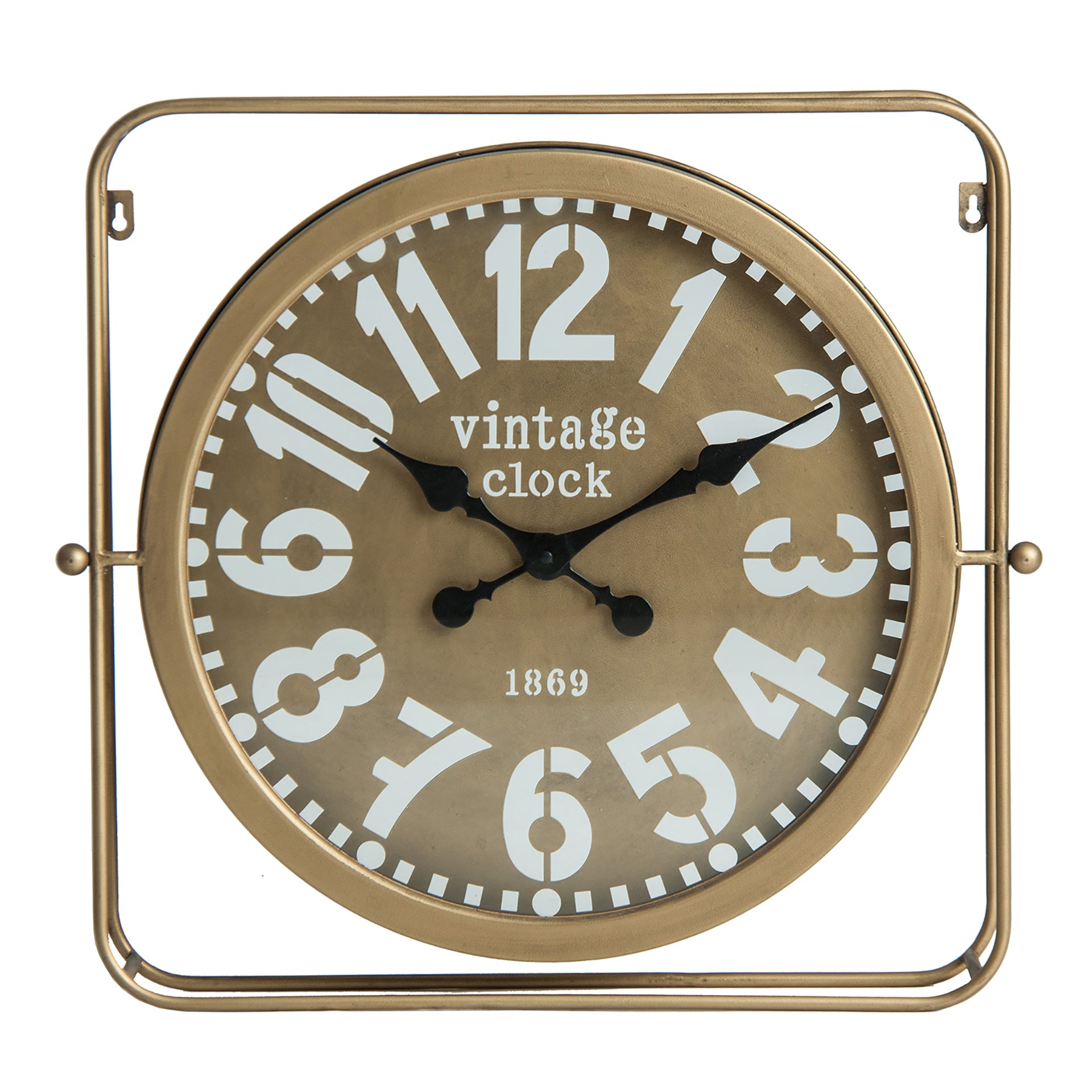 RELOJ PARED ANGON, EN COLOR ORO VIEJO, DE ESTILO ART DECO | Leroy Merlin