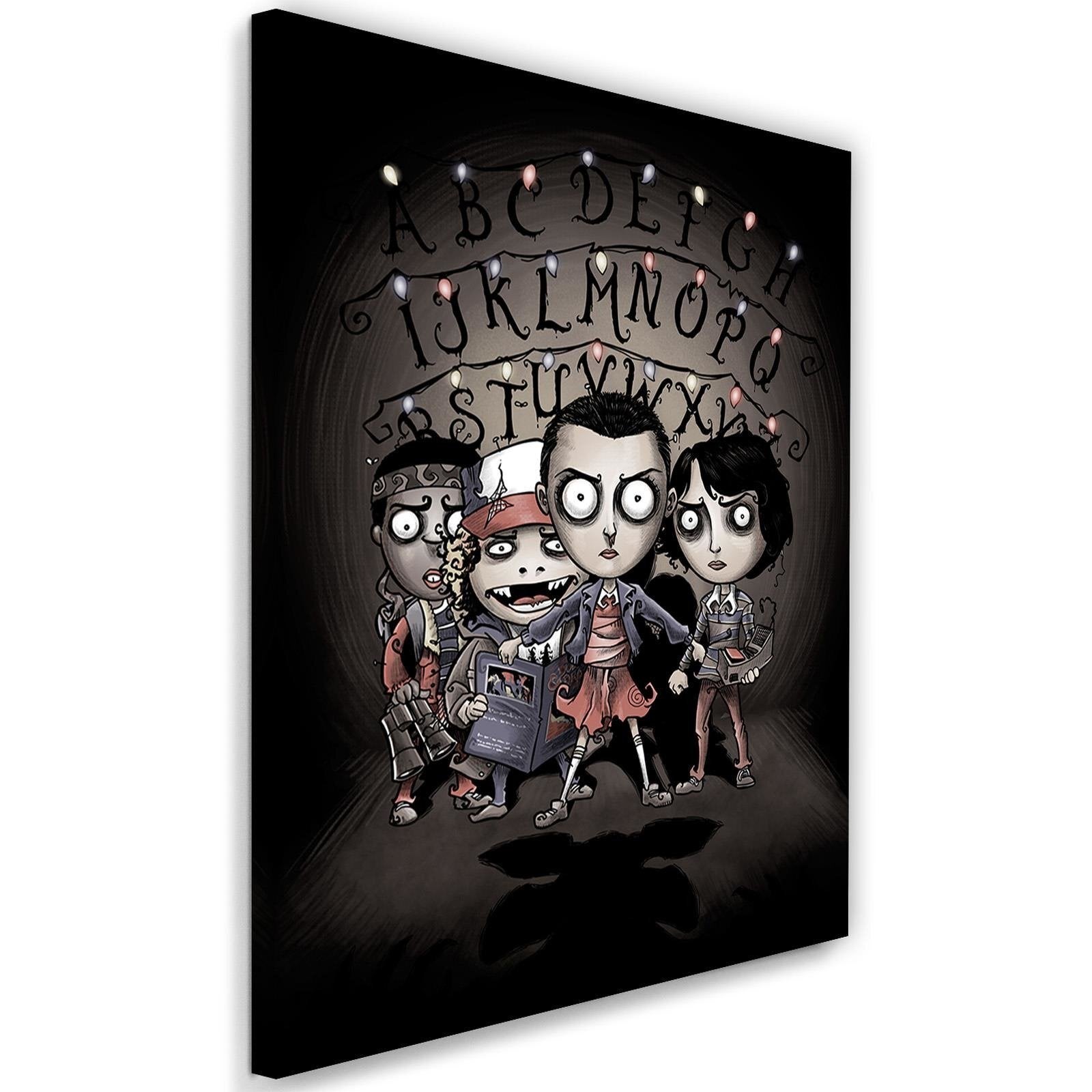 Tableau Stranger Things alphabet dans le style Tim Burton - 50 x 70 cm ...