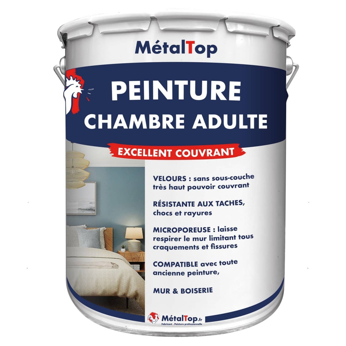 Peinture Chambre Adulte - Violet rouge - RAL 4002 - 1 L - Métaltop ...