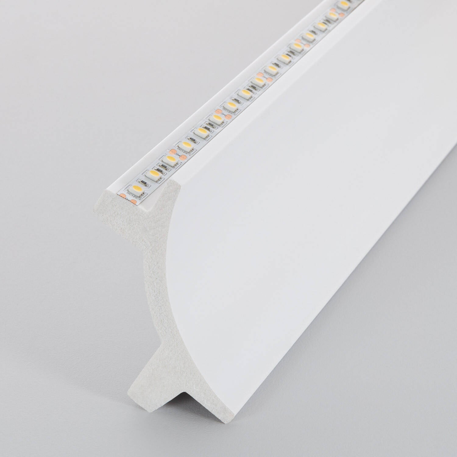 Ledkia Moldura para 2 Tiras LED 2m Arco Design Blanco | Leroy Merlin