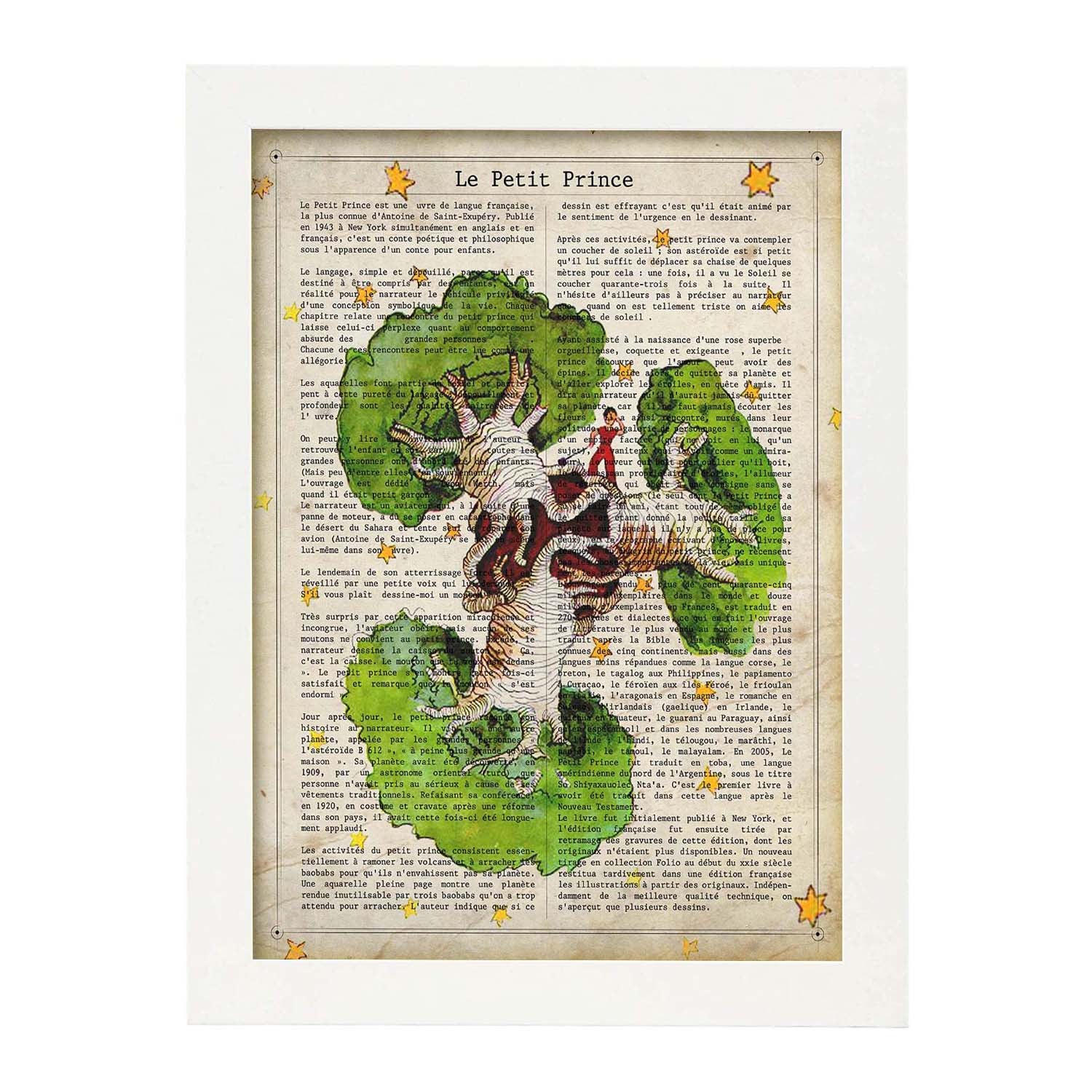 Poster Del Principito Para Ninos Pequenos. Lamina De Principito Baobab ...
