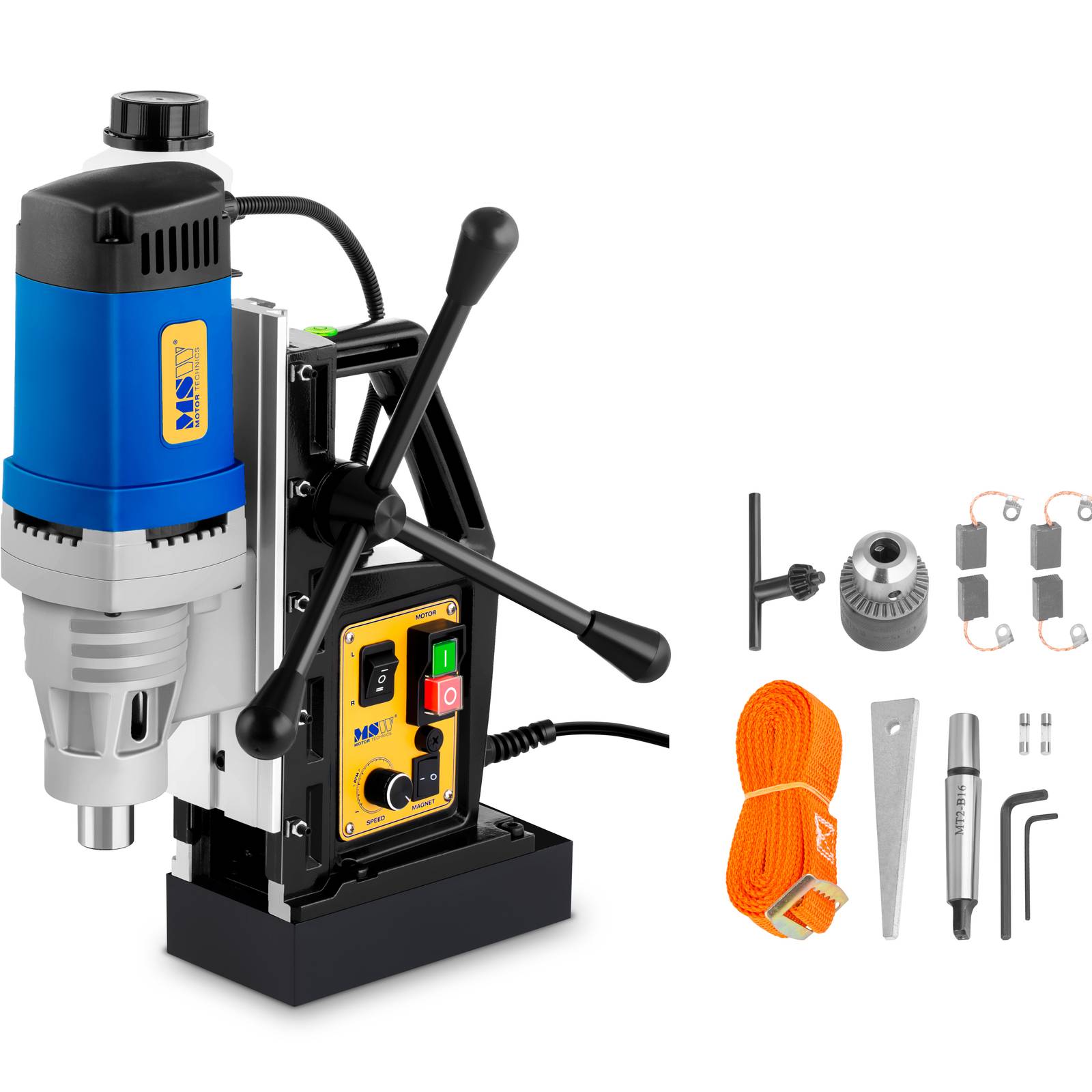 Perceuse magnétique - MSW - Puissance: 1 380W - Vitesse de rotation ...