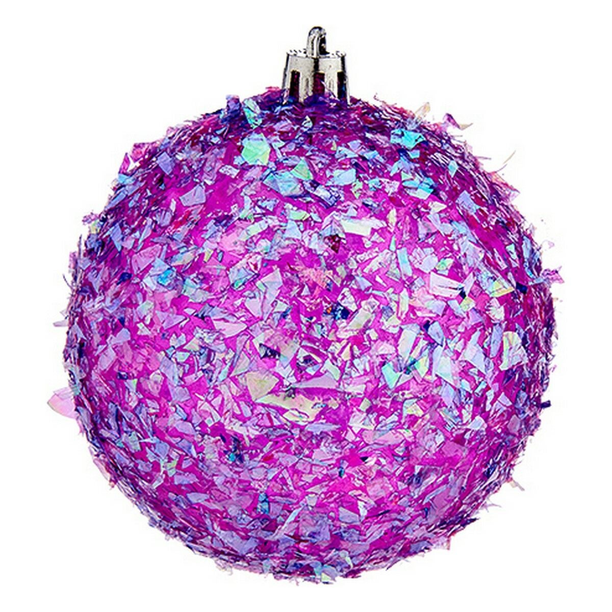 Bolas de Navidad Ø 8 cm 6 Unidades Morado PVC | Leroy Merlin