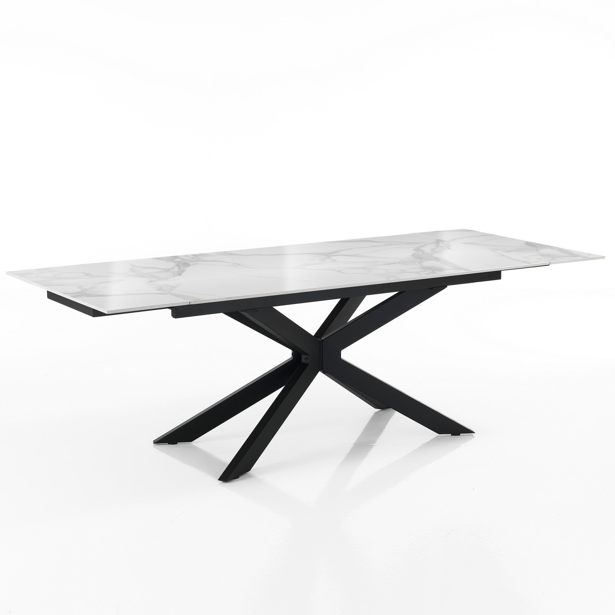 Mesa extensible MELVIN MÁRMOL BLANCO | Leroy Merlin