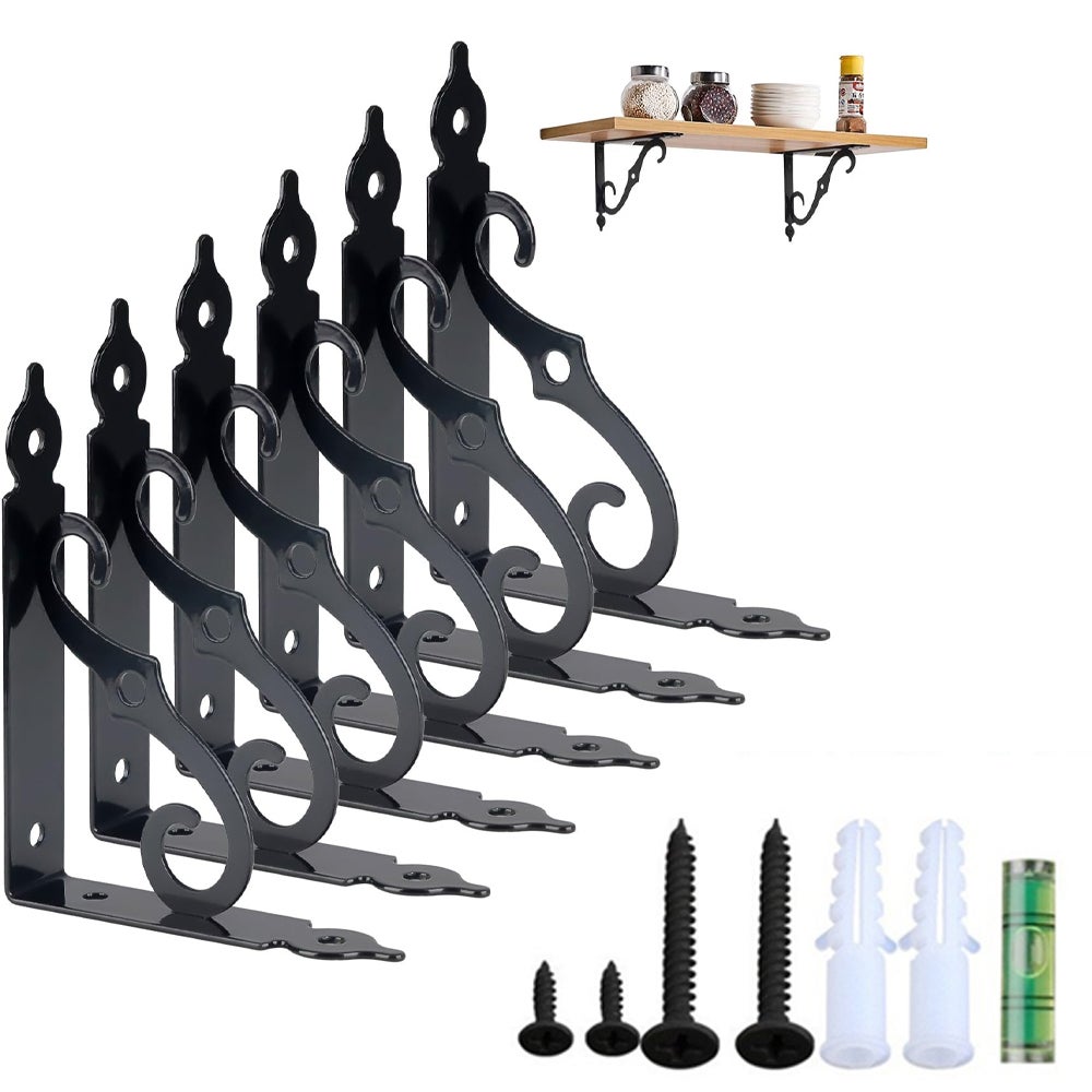 （6 Pièces） Equerre Etagere Murale,Support d'angle Brace,Supports ...