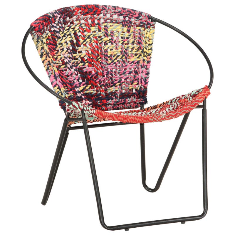 Chaise ronde Chindi Multicolore Tissu | Leroy Merlin