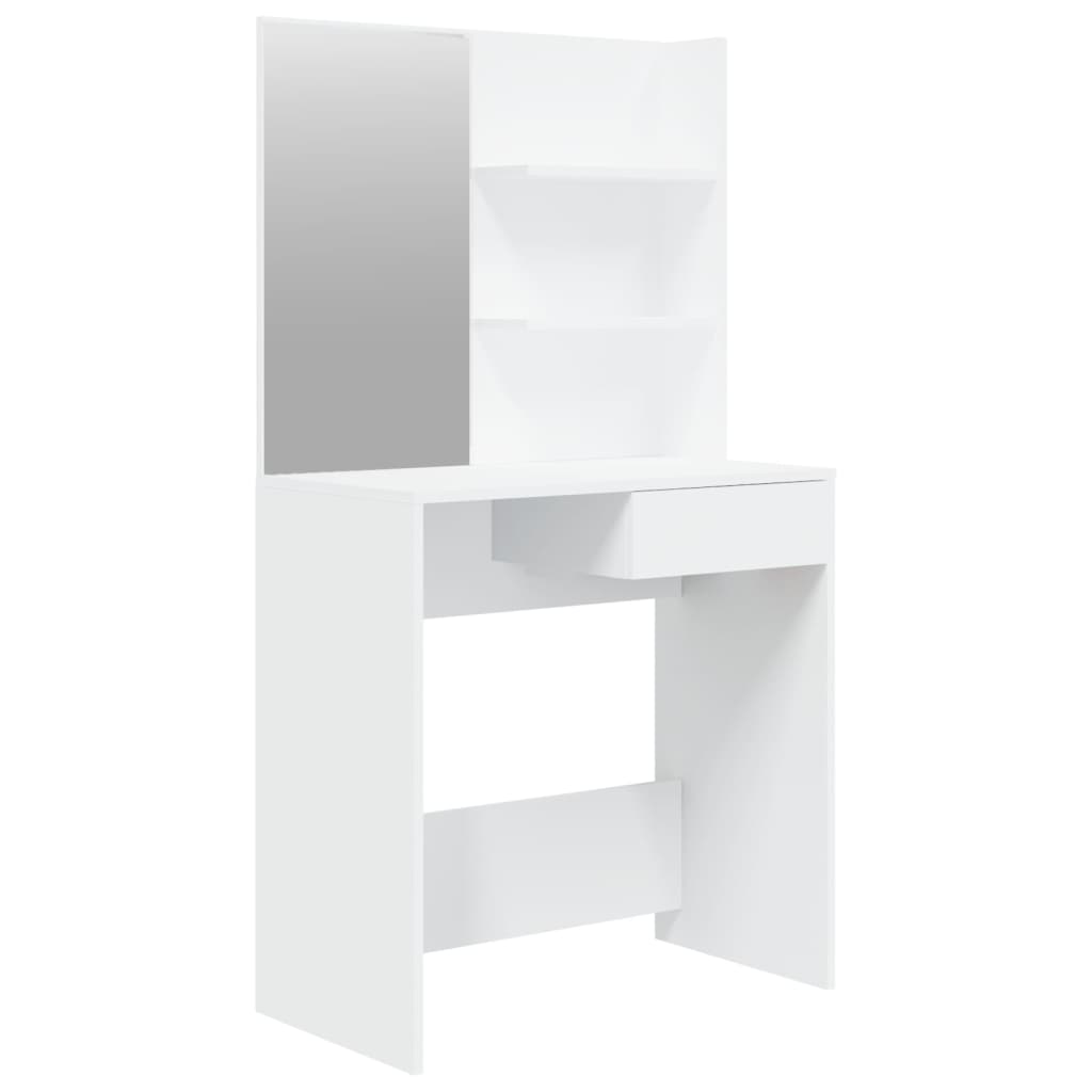 Coiffeuse design avec miroir 74,5 x 40 x 141 cm blanc 02_0006281 ...