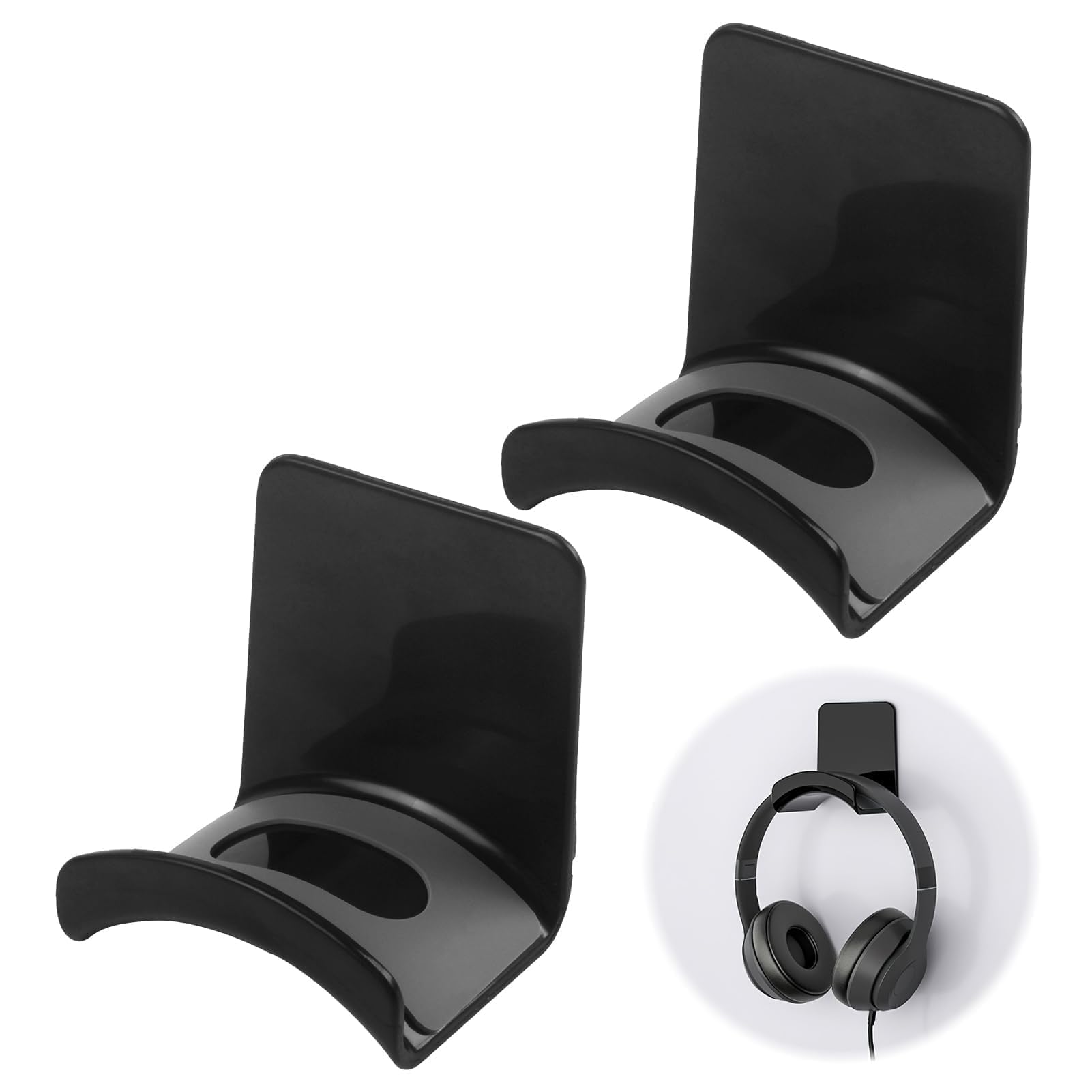 Lot de 2 Support Casque Universel, Support Casque Gamer avec Ruban ...