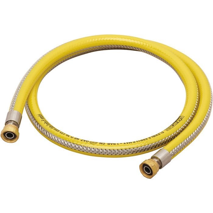 Flexible gaz - Spécial ERP - Filetage 15 x 21 mm - 1/2' - L. 1 m | Bricoman