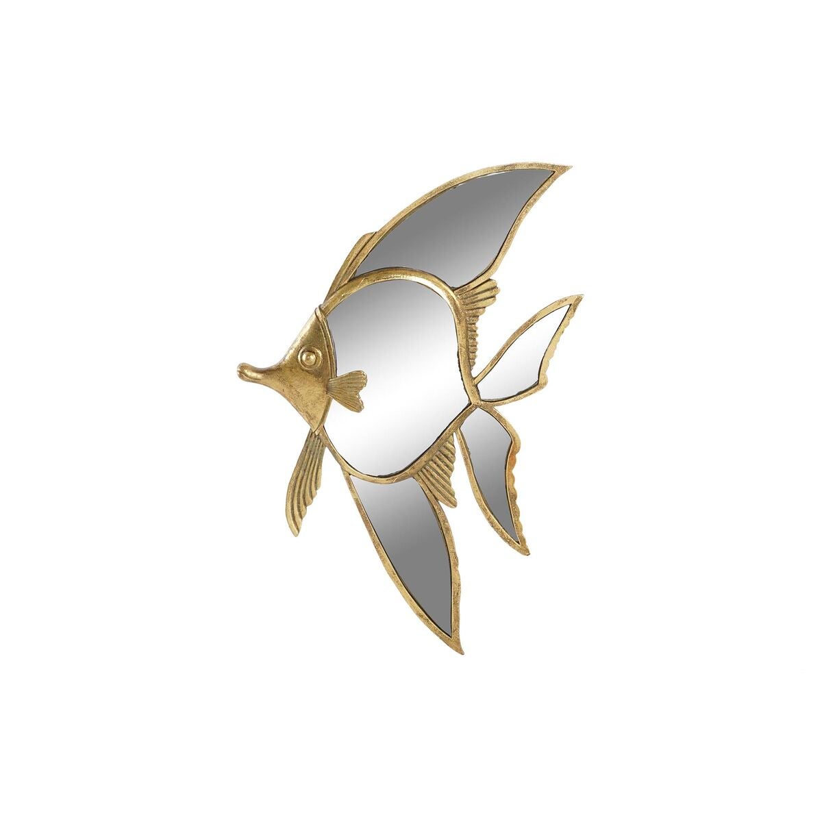 Décoration murale DKD Home Decor 25 x 3 x 38 cm Doré Poisson | Leroy Merlin