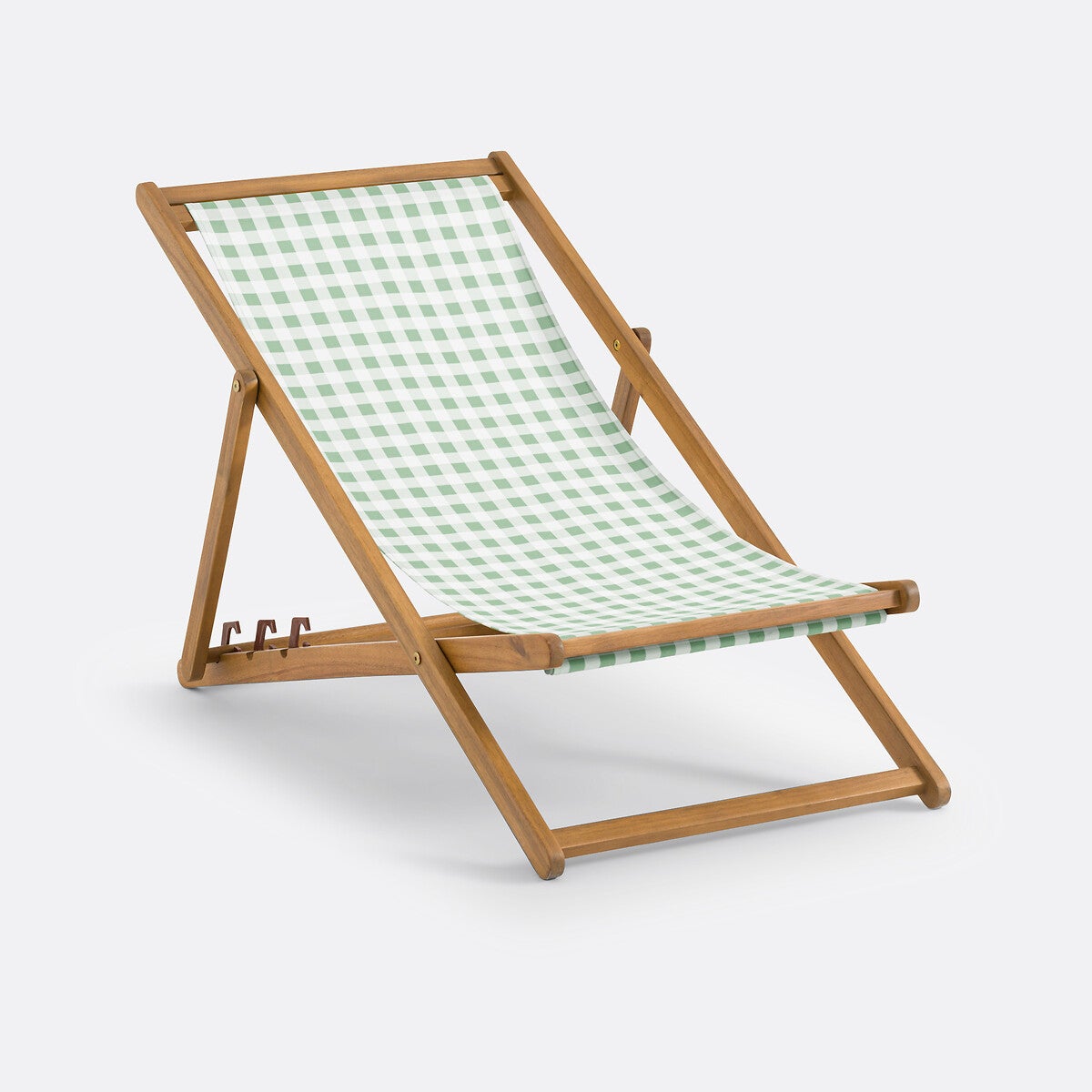 Chilienne acacia et toile vichy, Veldi - Vert/blanc - taille unique ...