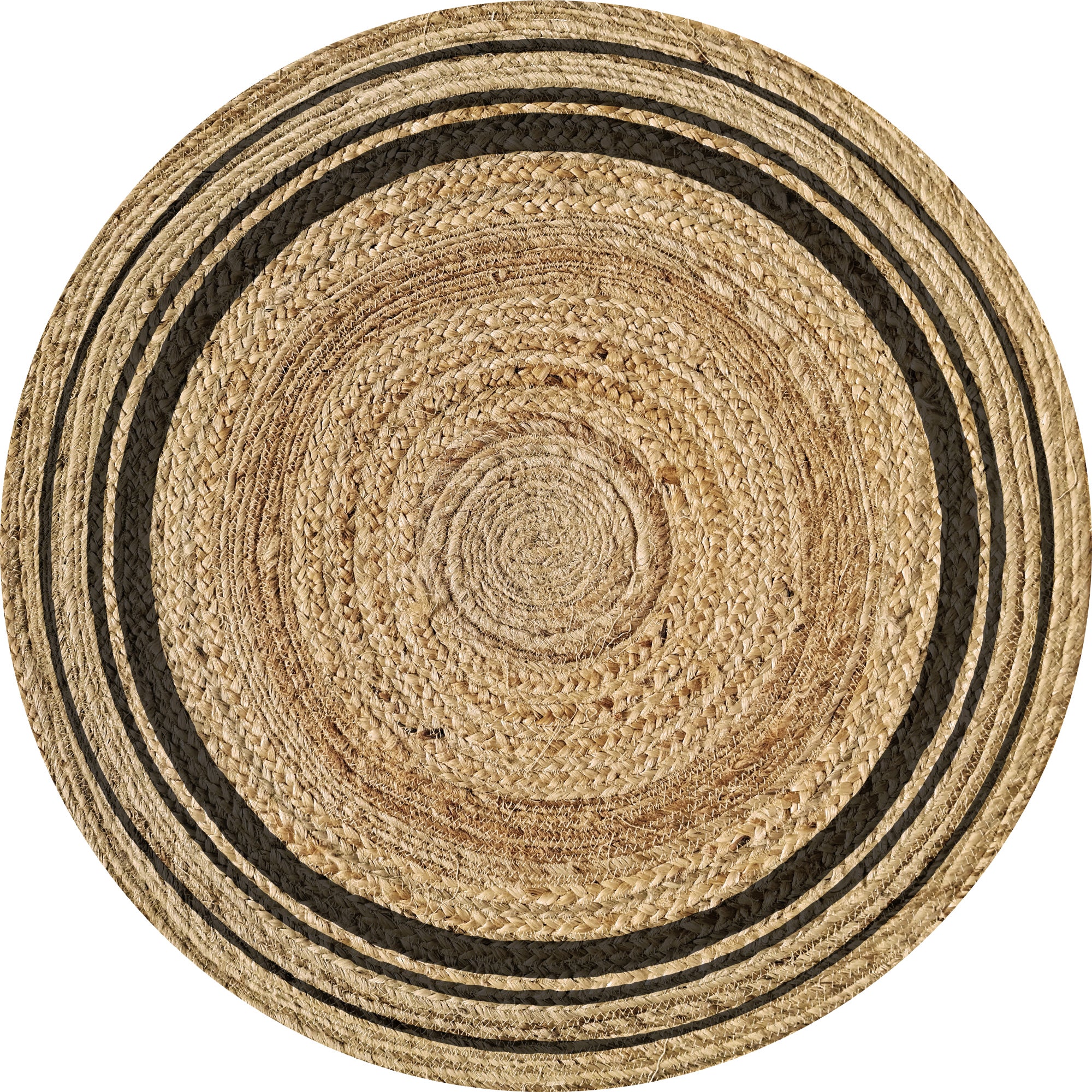 Tapis PVC Intérieur/Extérieur Carthago Black [Diam] 150 cm - Vinyle ...