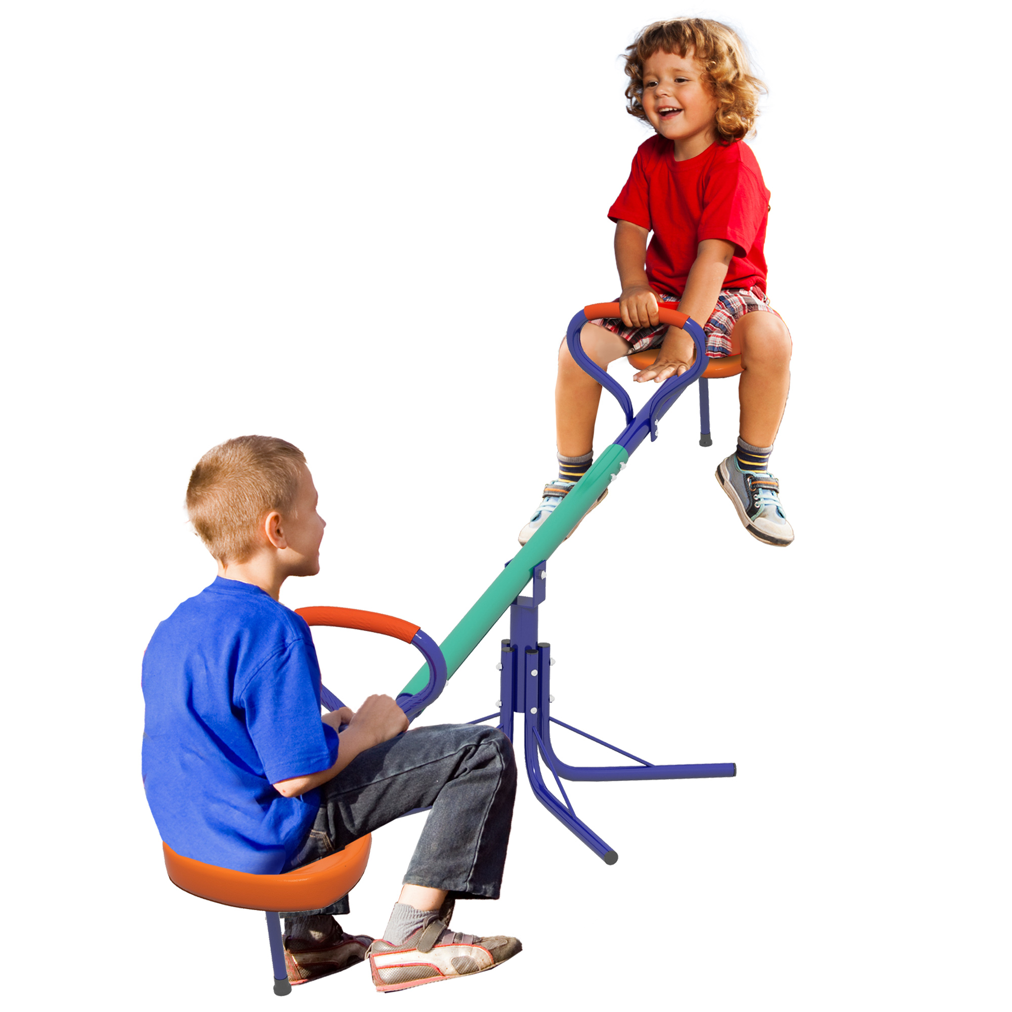 Balançoire enfant rotative à 360° avec barre de longueur réglable ...