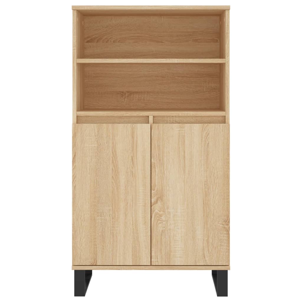 Credenza alta in multistrato color rovere, 60x36x110 cm - COMFORTXL ...