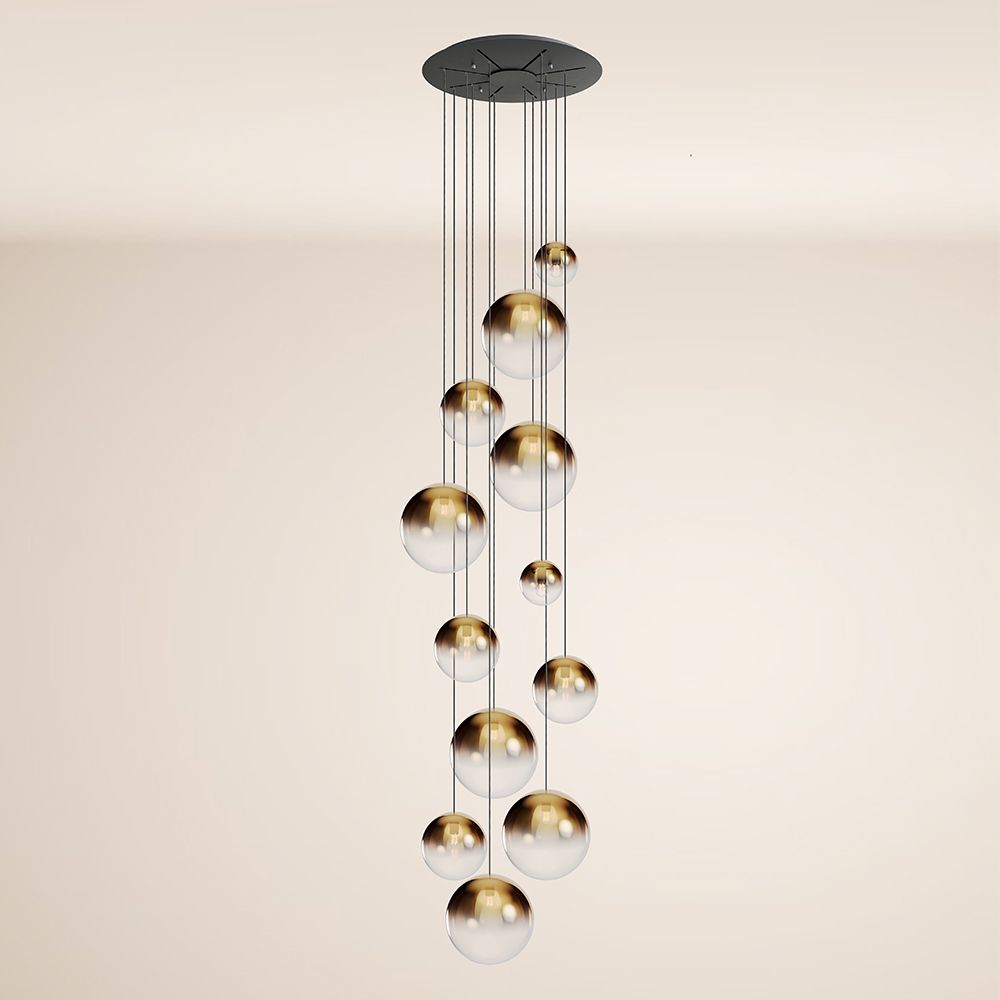 S.luce - Orb Gallery Light, luminaire modulaire à 12 lumières, dégradé ...