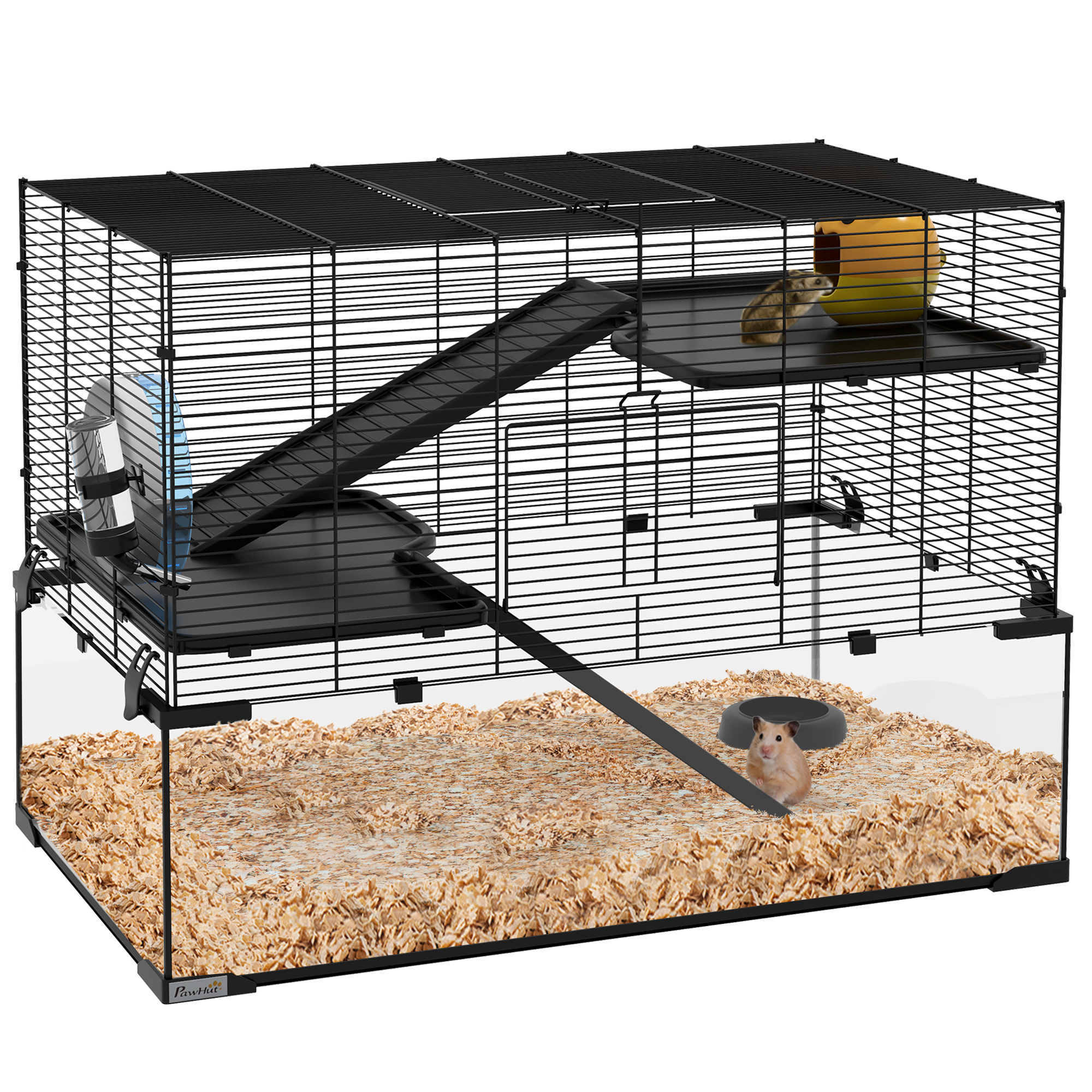 Cage pour hamster ou gerbille de 60cm (23,5 pouces) avec bassin en ...