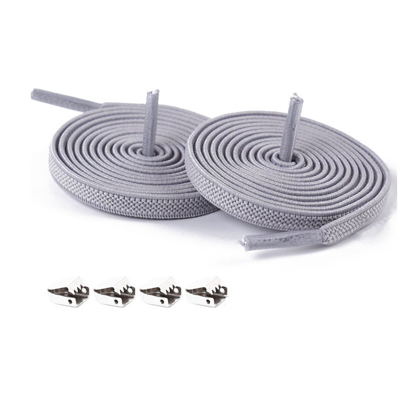 Lacets élastiques - 3 paires Grey | Leroy Merlin