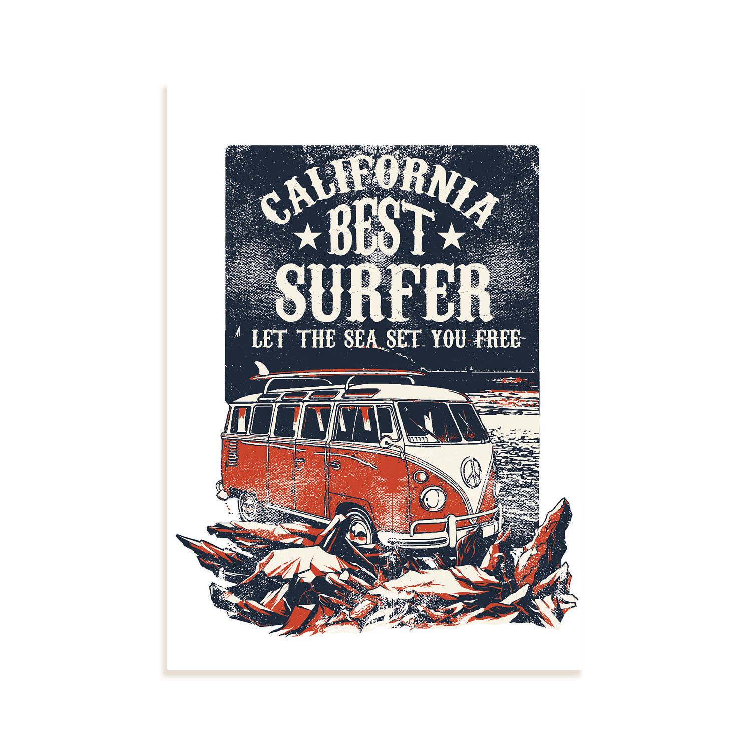 Nacnic Lamina De Deja Que El Mar Te Ponga De Color Gratis Colección De Ilustraciones Cuadros ...