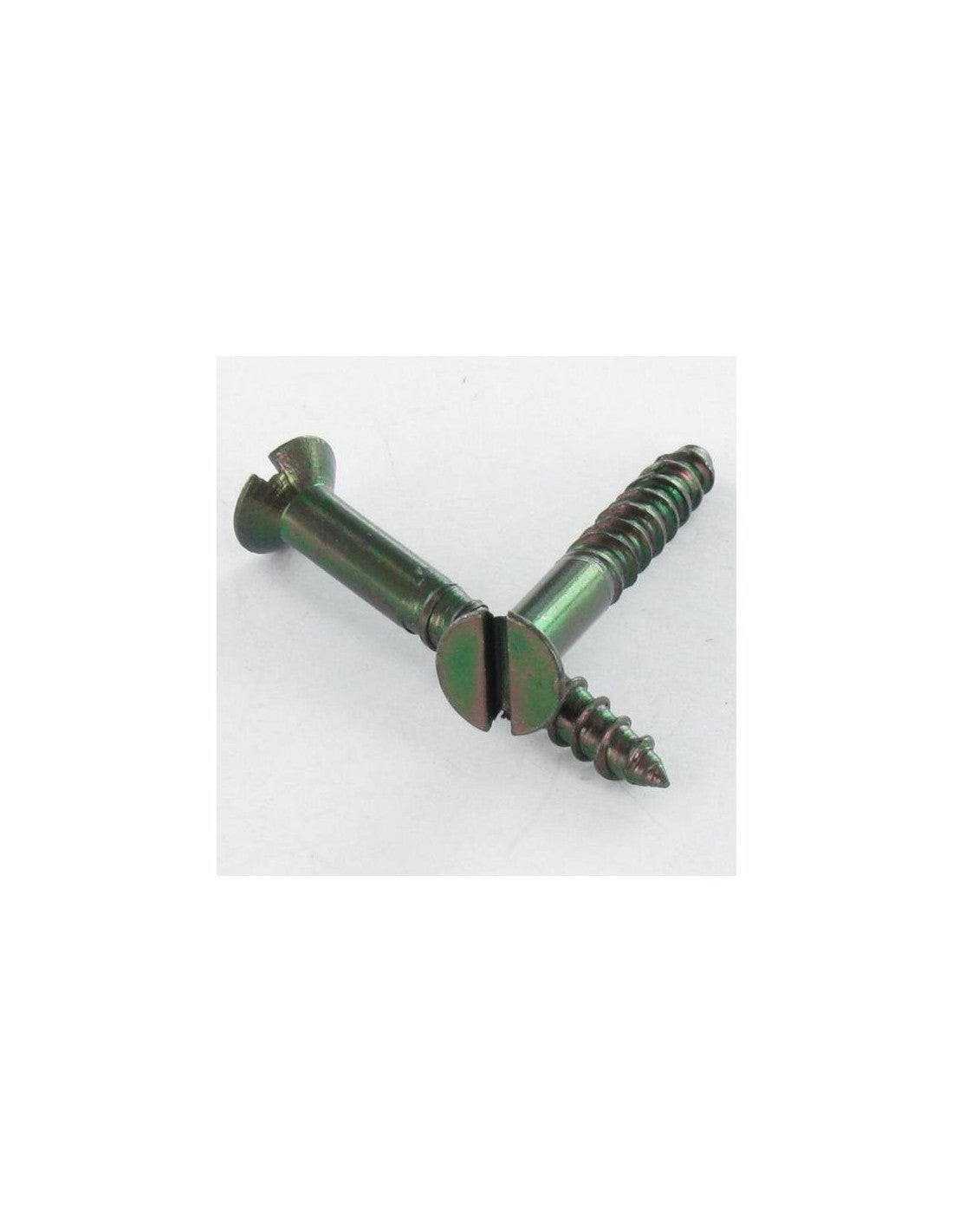 Vis bois Tête fraisée TF Fendue 4.5X20 Acier zingué noir-10 pièces ...