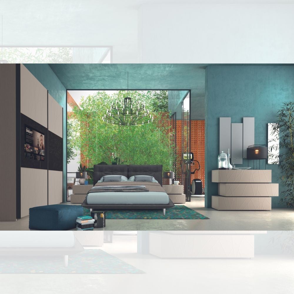 Camera da letto color canapa con decorazioni Shanghai - Petra | Leroy ...