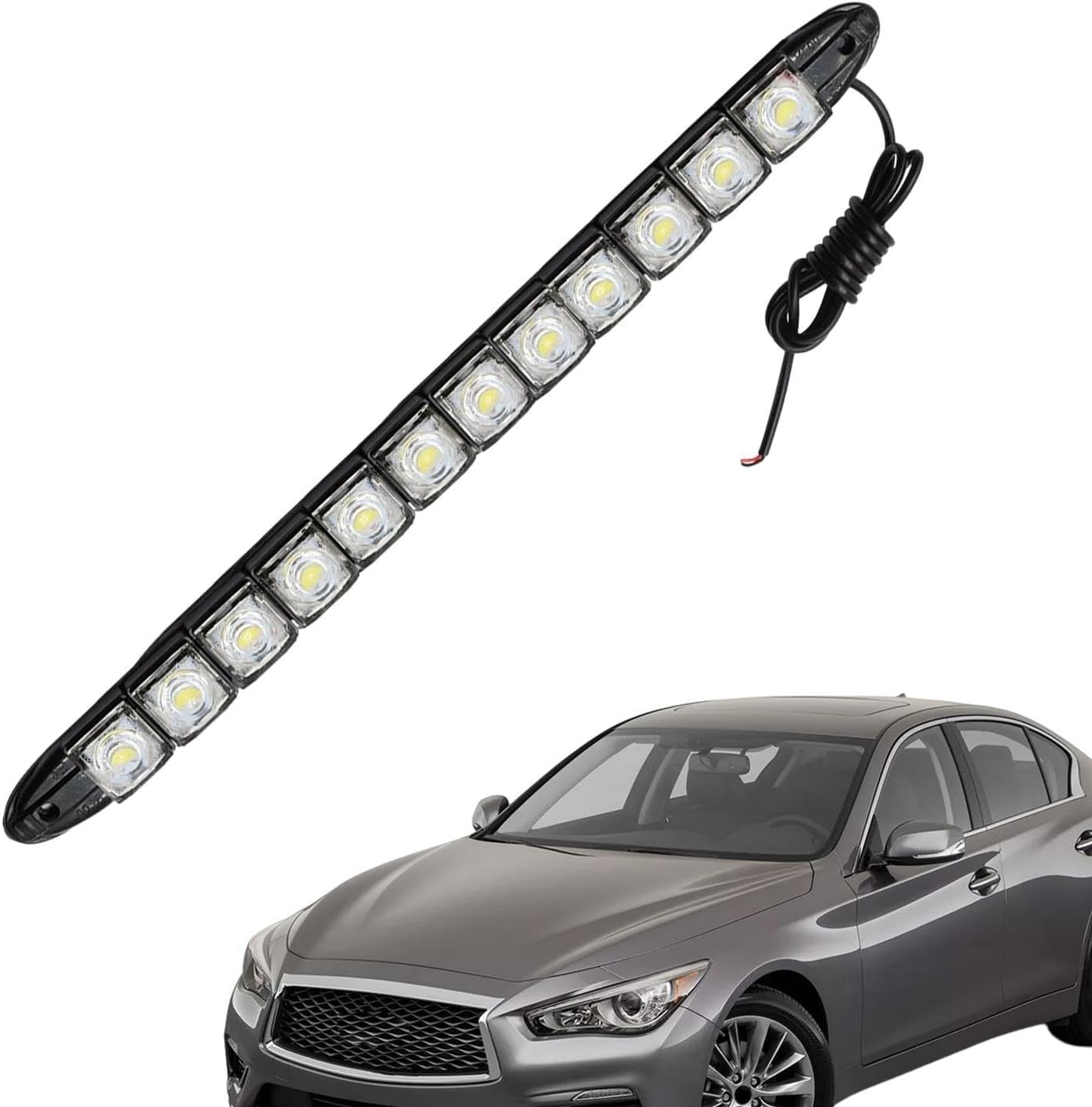 Feux de jour à LED flexibles, feux extérieurs de voiture | Lumières LED ...