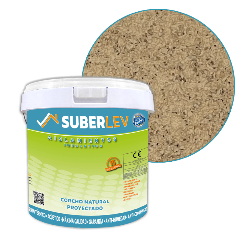 Corcho Proyectado Cubiertas y Fachadas SUBERLEV Aislamiento Natural Térmico Acústico e ...
