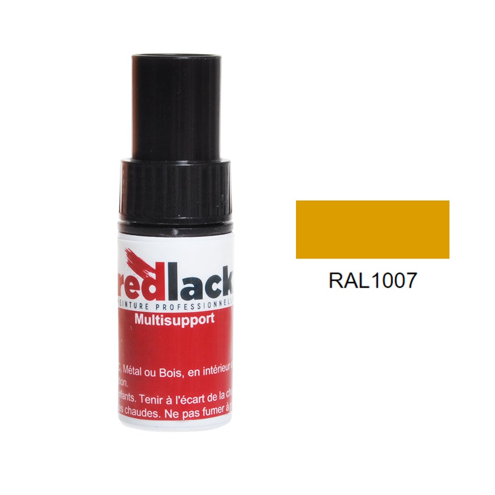 Redlack Pintura frasco retoque RAL 1007 Satinado multisuperficie ...