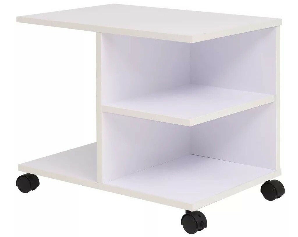 Estantería con ruedas blanca 50x35x42 cm | Leroy Merlin