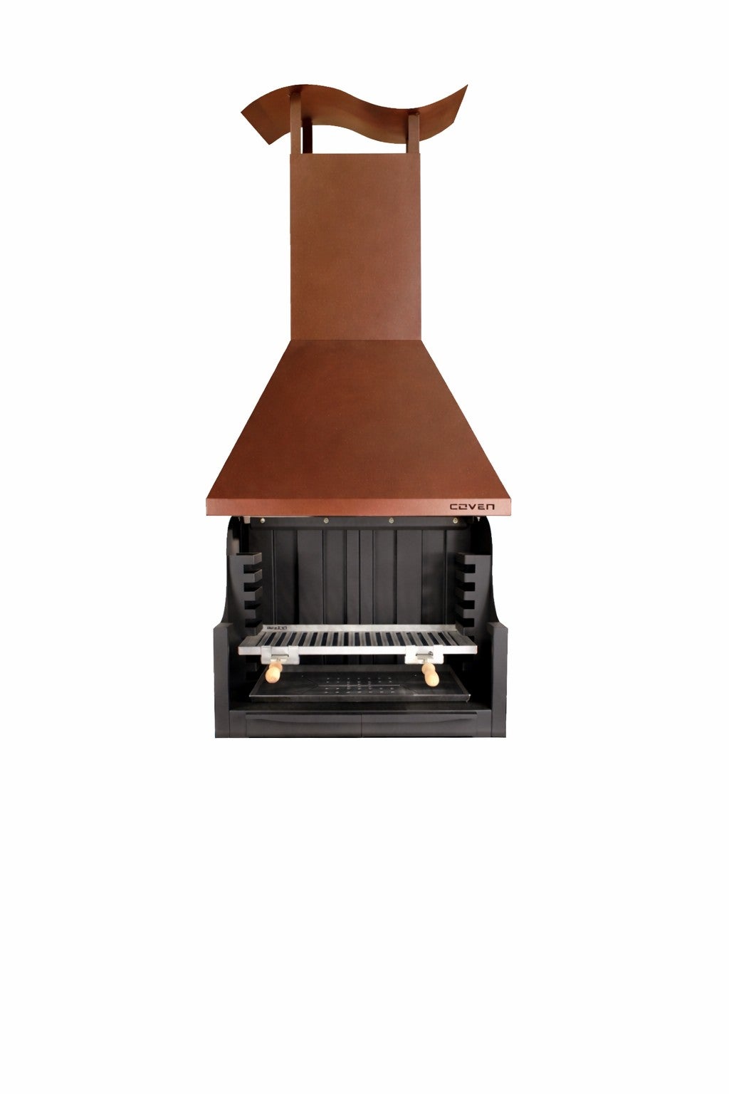 MF - Barbecue à bois et charbon style argentin pour jardin modèle Coven ...