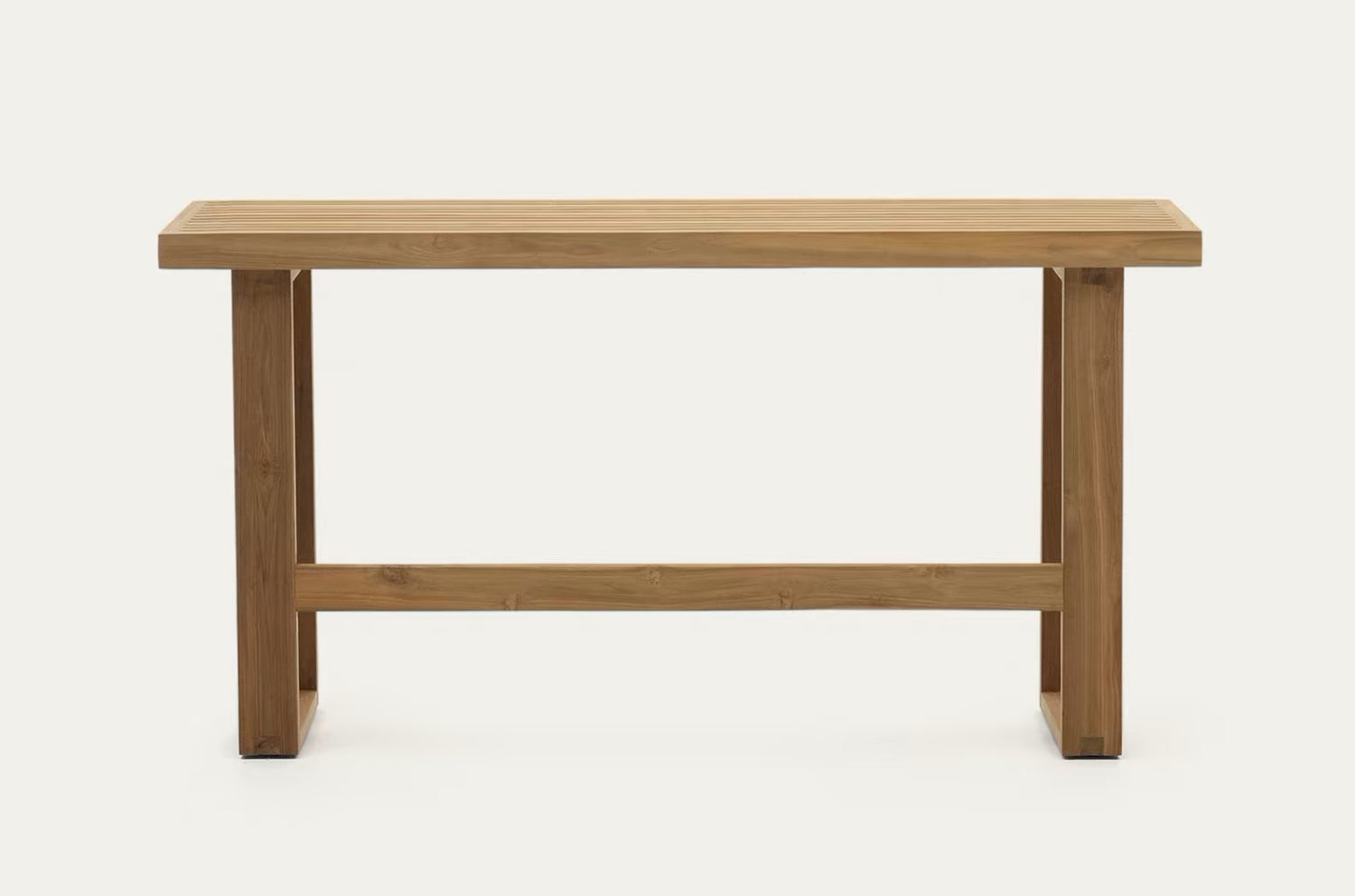 Banc d'assise en bois de teck massif recyclé - longueur 130 x ...