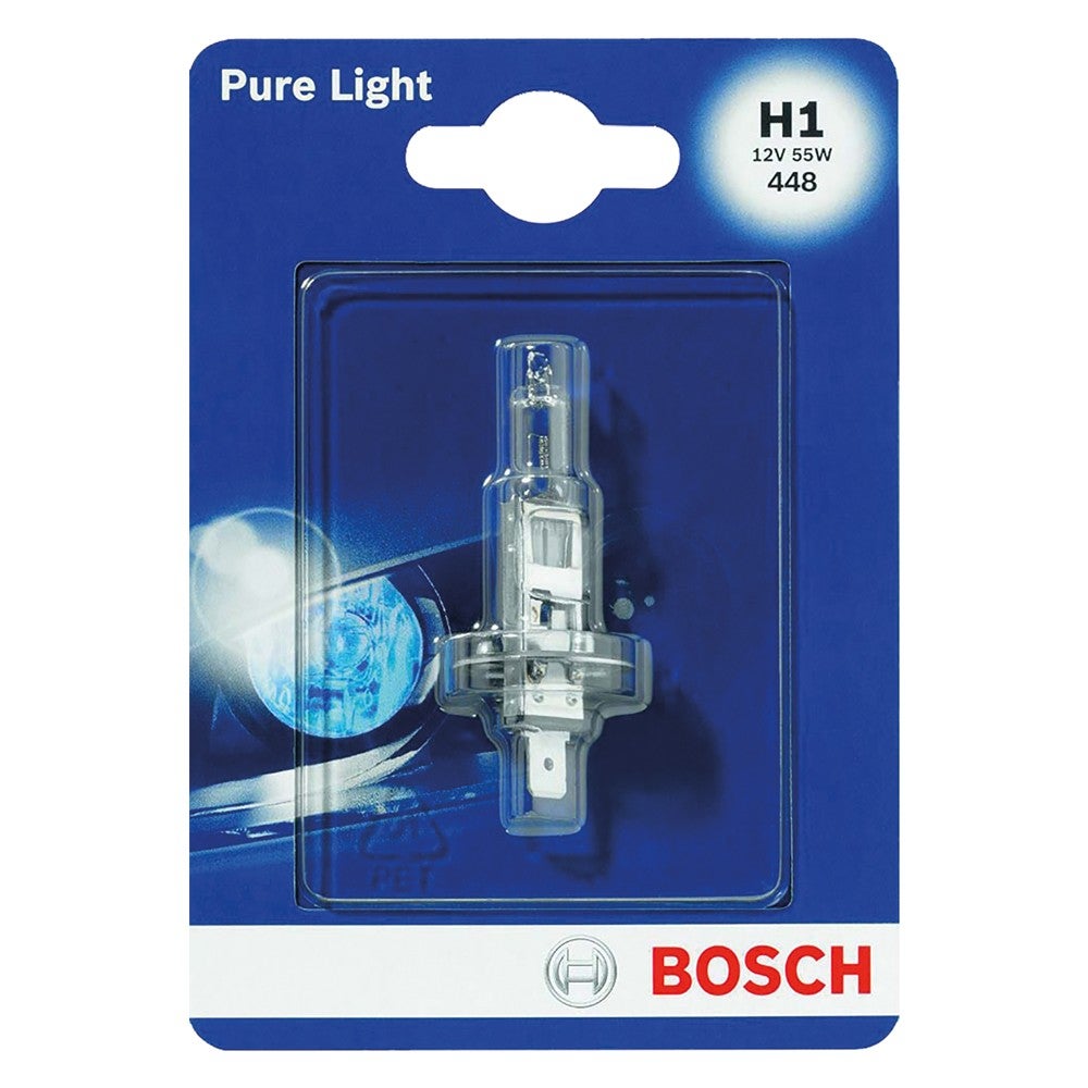 BOSCH LAMPADINA FARO DI PROFONDITÀ H1 12V 55W P14,5S ALOGENO | Leroy Merlin