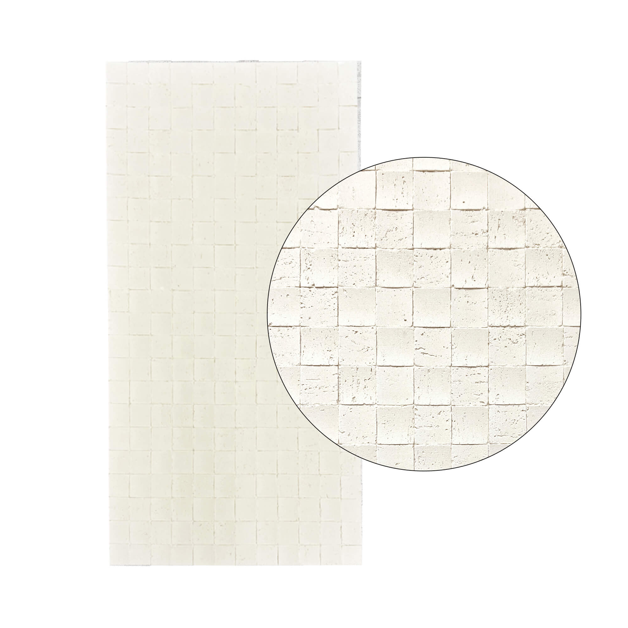 Pack x5 Panel Mural de Piedra Flexible Natural Trieste Mosaic Beige ...