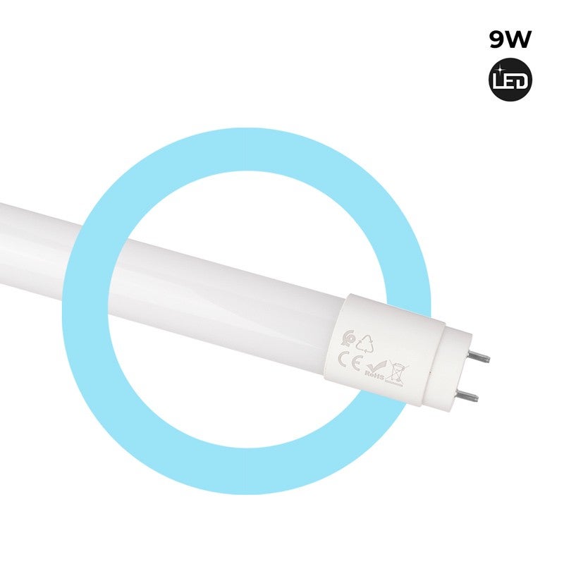 Tubo LED T8 60cm 9W Alta eficiencia 140LM/W - Blanco Frío | Leroy Merlin
