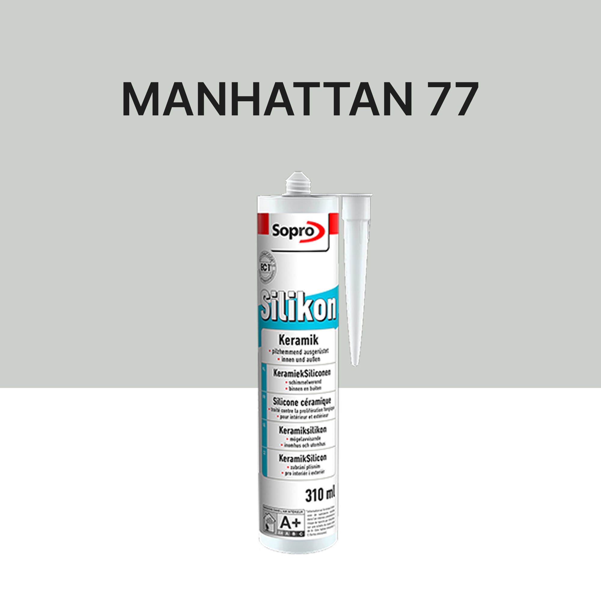 Mastic silicone spécial carrelage - Manhattan 77 - 310 ml | Leroy Merlin