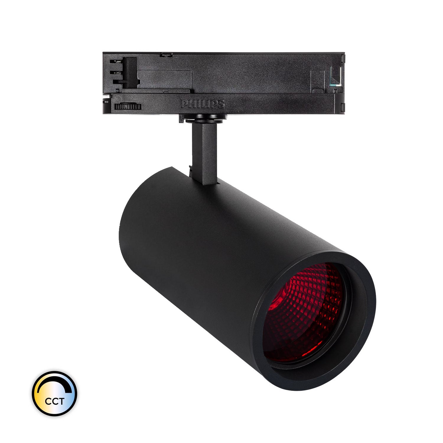 Spot LED d'Angelo Noir 30W CCT LIFUD PHILIPS Xitanium pour Rail Triphasé Spécial Boutique d ...