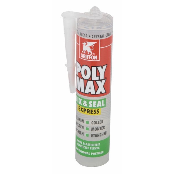Mastic d'étanchéité POLY MAX ? FIX&SEAL EXPRESS Crystal 300G - GRIFFON ...