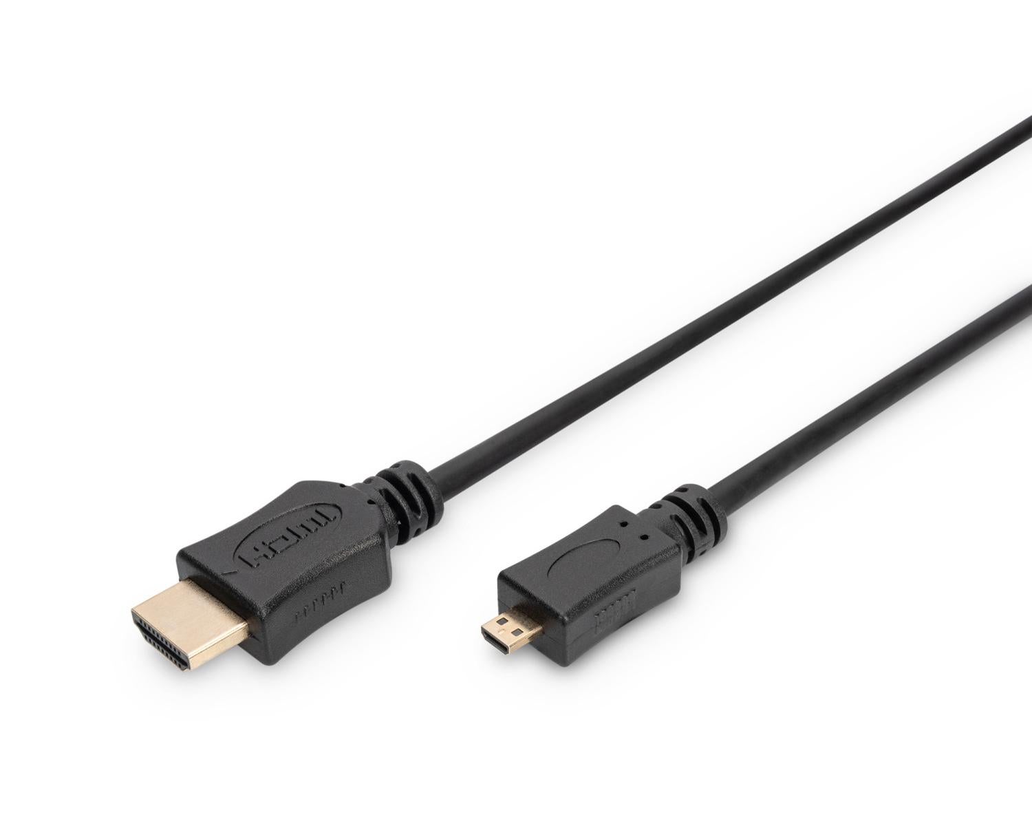 Digitus AK-330109-010-S câble HDMI 1 m HDMI Type D (Micro) HDMI Type A ...