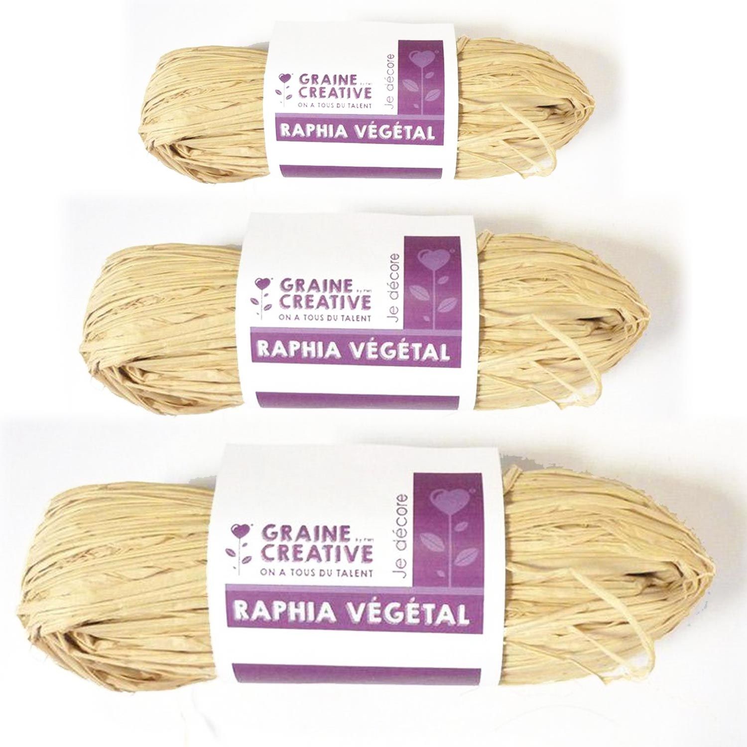 Rafia vegetal natural 150 g | Leroy Merlin
