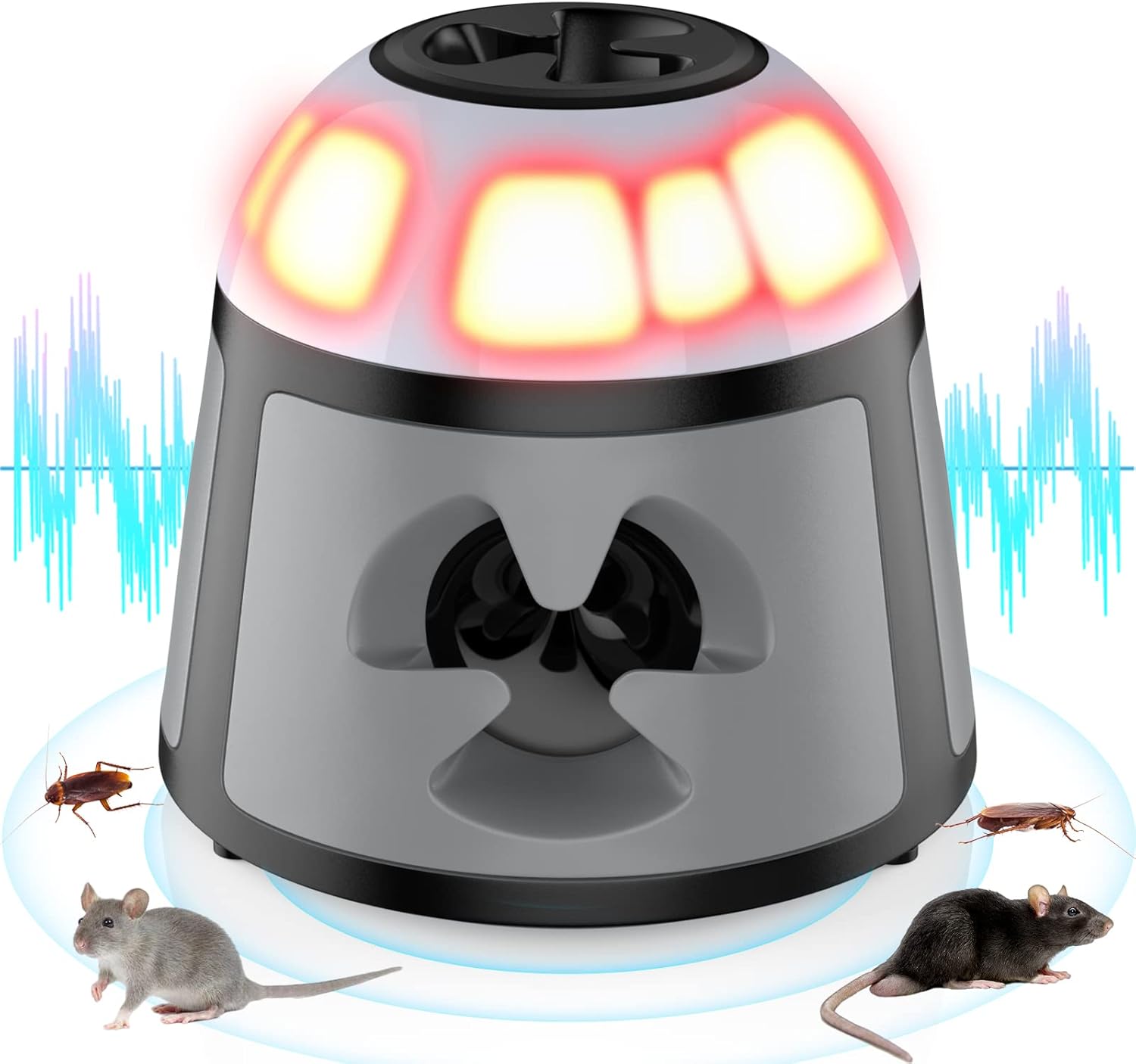Répulsif Ultrasons 360° Souris et Rats – Appareil Anti-Rongeurs avec ...
