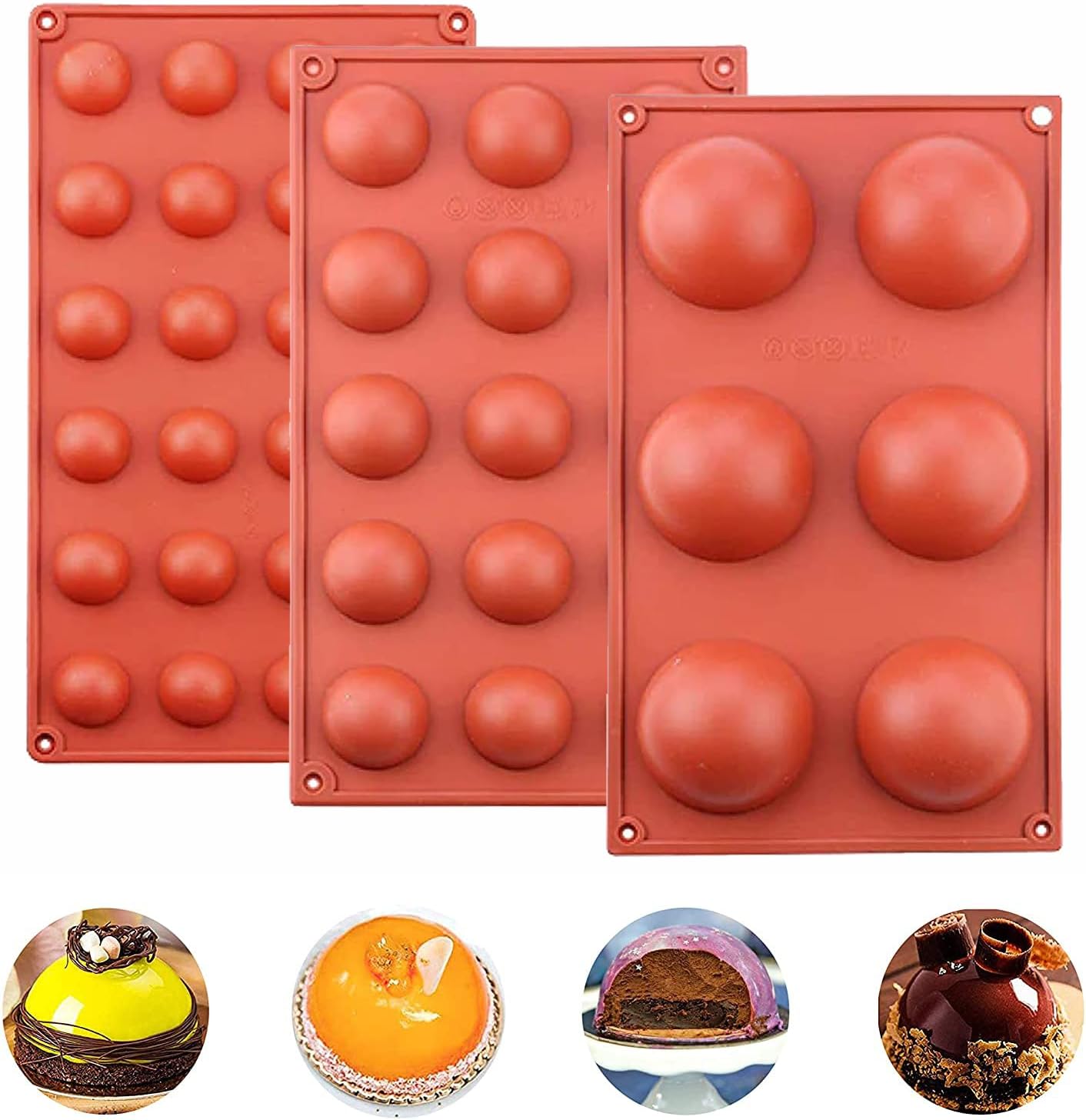 Moule en Silicone pour Biscuit au Chocolat Mousse Rectangulaire Désert ...