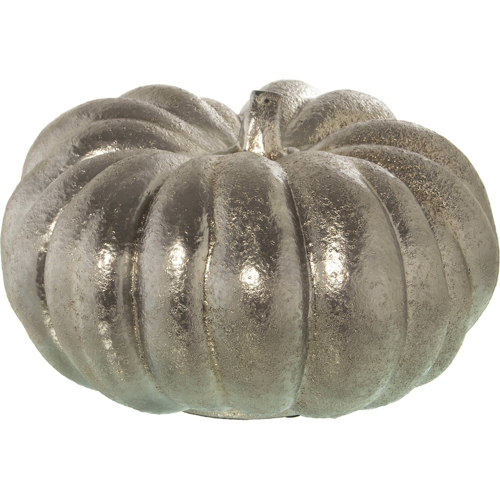 Sculpture citrouille argent élégance intemporelle 35 x 35 x 18 cm ...