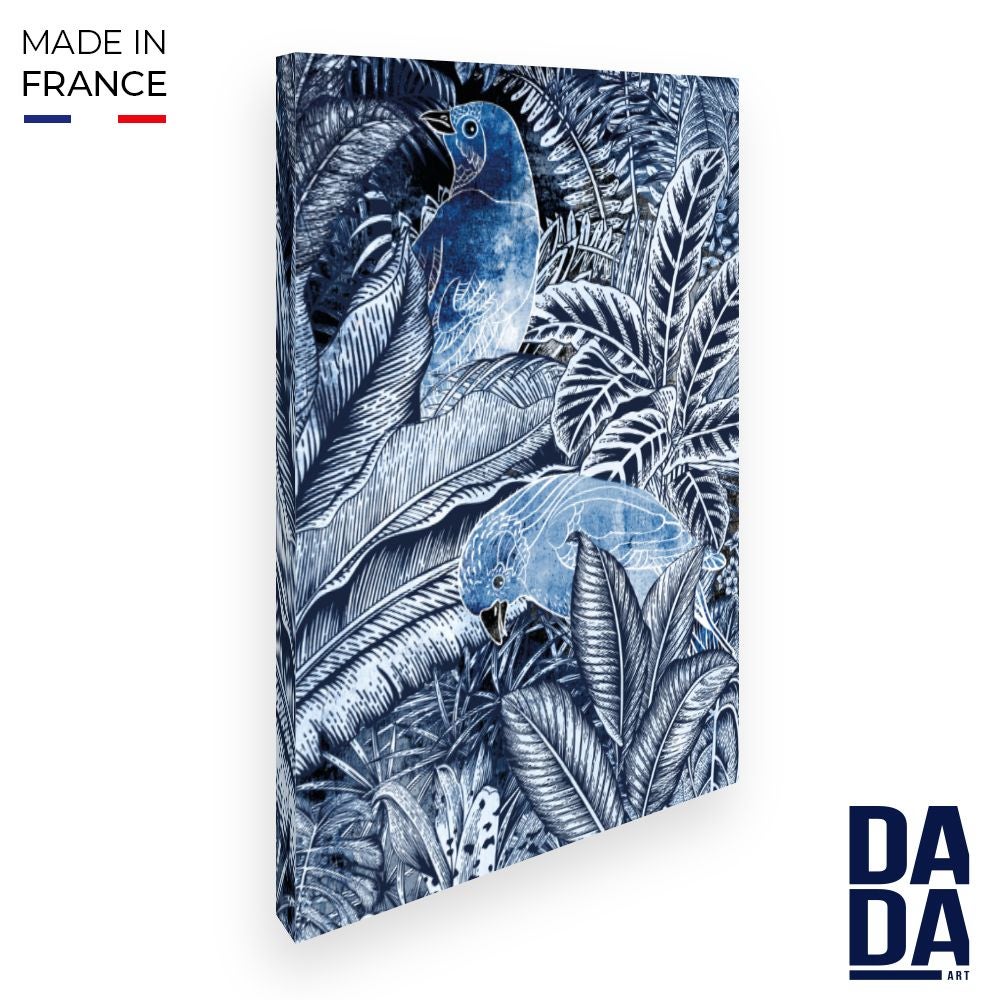 Toile Oiseaux feuillage / 50x70cm / Fabriqué en France / DADA ART ...