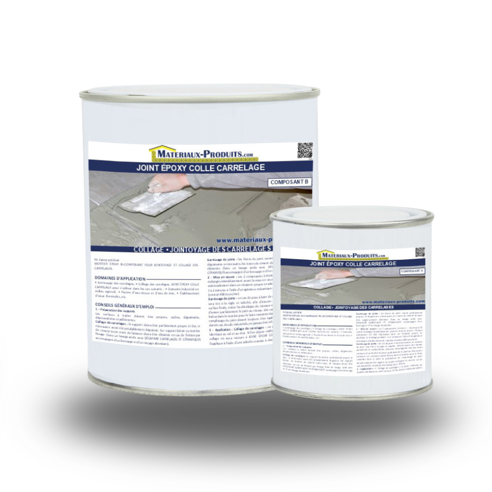 Joint epoxy colle carrelage Kit de 1 Kg Blanc - MATPRO | Leroy Merlin