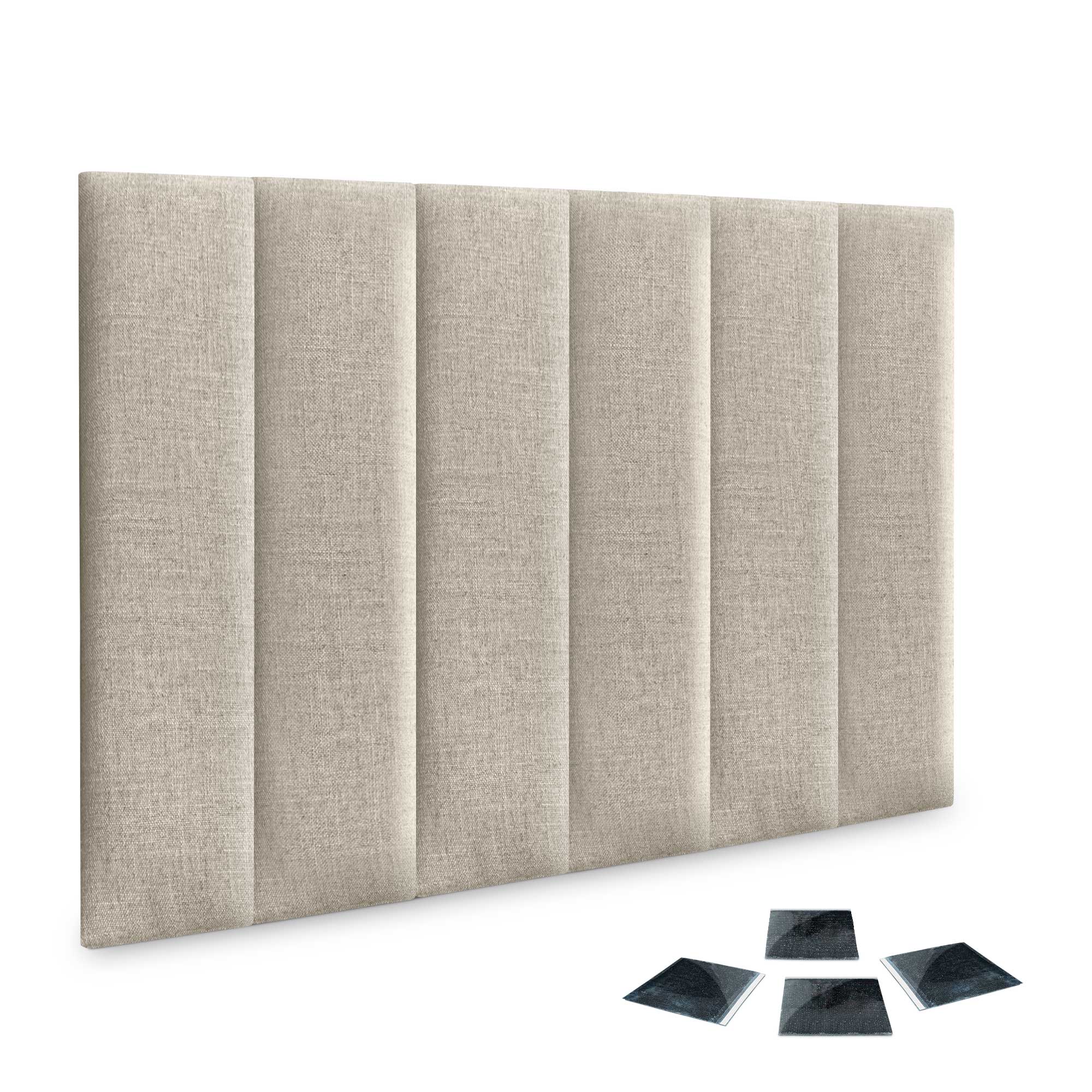 DHOME Juego de 6 Paneles Tapizados de Lino Pack Autoadhesivos para ...